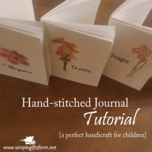 Hand-stitched Journal Tutorial {a perfect handicraft for children ...