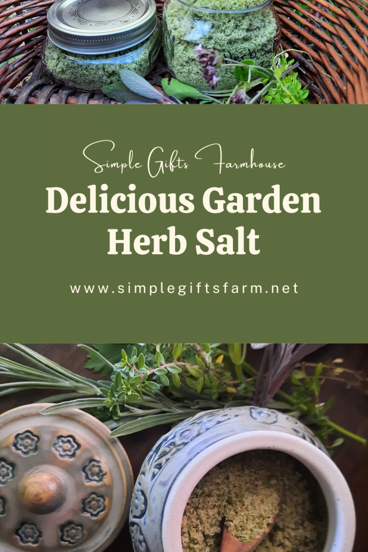 How to Make Delicious Garden Herb Salt – Simple Gifts Farmhouse