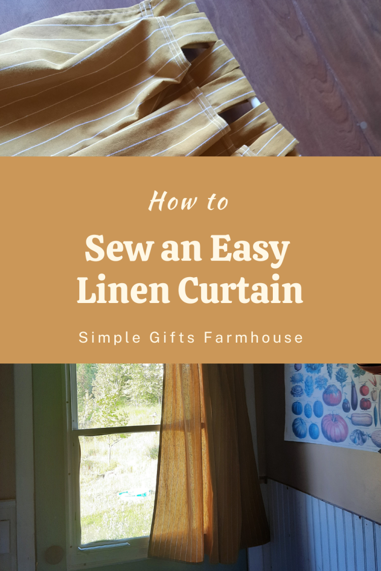 How to Sew a Linen Curtain - Simple Gifts Farmhouse